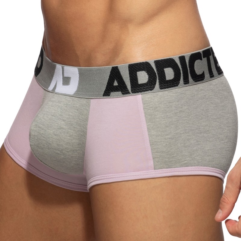 Boxer Trey trunk - Gris - ADDICTED : vente shorty boxers homme ADDI...